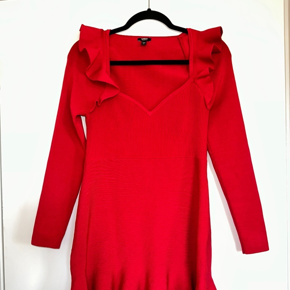 Express | Dresses | Express Red Dress | Poshmark